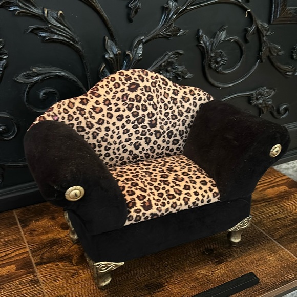 Storage & Organization | Plush Cheetah Print And Black Jewelry Box ...